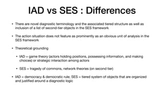 IAD and SES framework pdf | PDF