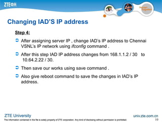 Iad configuration(ip) 20 | PPT