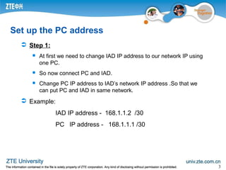 Iad configuration(ip) 20 | PPT