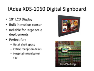 IAdea Digital Signage Players - Open Source Digital Singage Players | PPTX