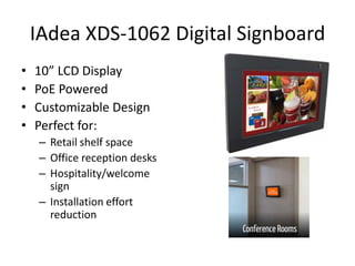 IAdea Digital Signage Players - Open Source Digital Singage Players | PPTX