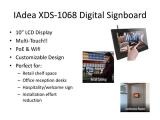 IAdea Digital Signage Players - Open Source Digital Singage Players | PPTX