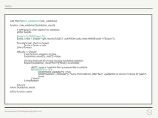 Gravity Forms Hooks & Filters | PPT