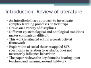 Iadis 2010 learning, social theory, field trips and mobile devices conference paper presentation ...