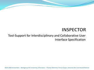Tool-Support for Interdisciplinary and Collaborative User Interface ...