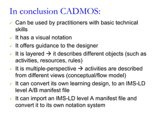 CadmosLearningDesignTool_Iadis2011 | PPT