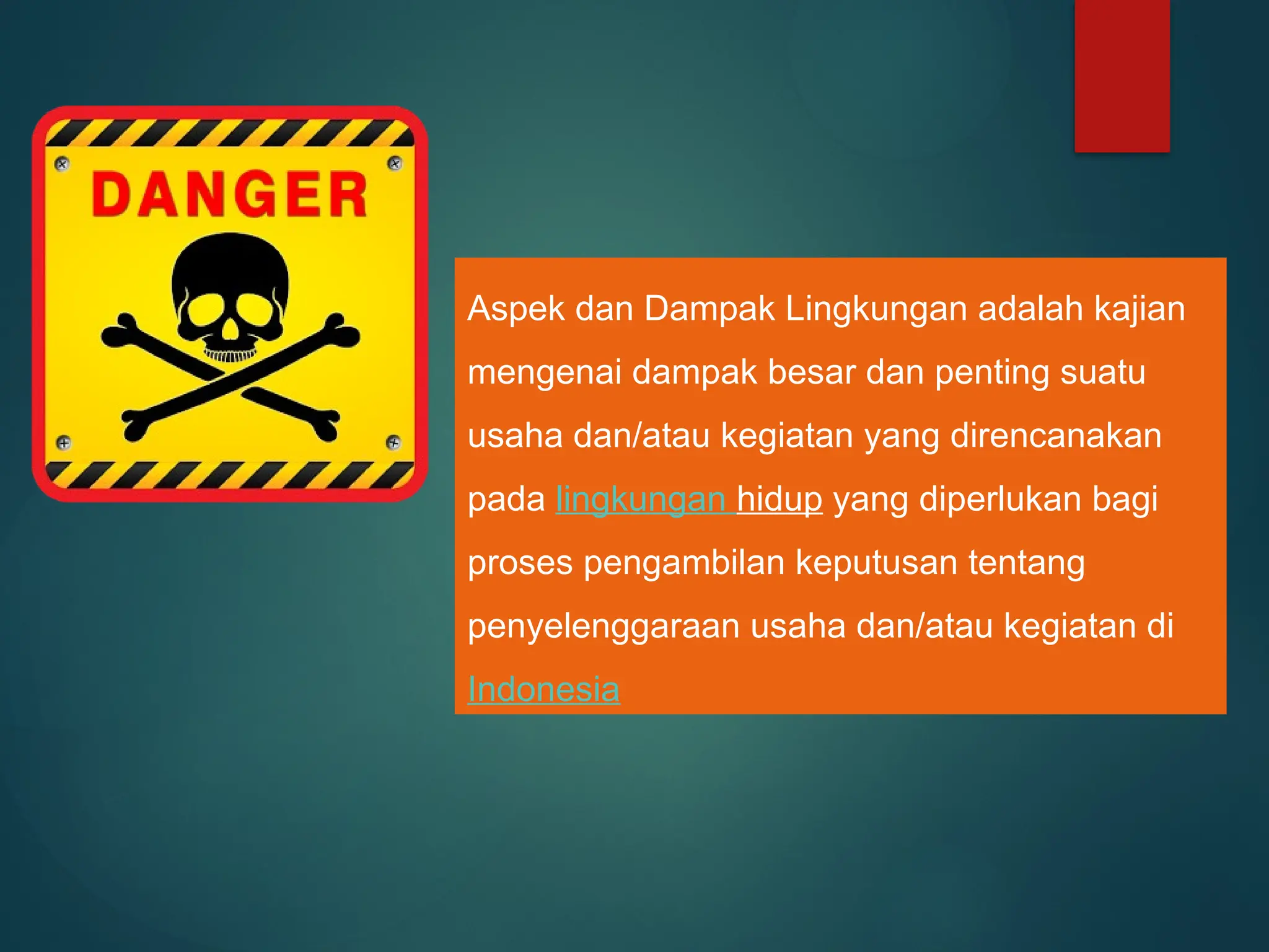 TRAINING ASPEK DAN DAMPAK LINGKUNGAN (IADL) | PPTX