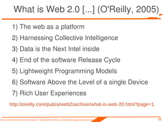Iae hpm community-management-part1-web | PPT