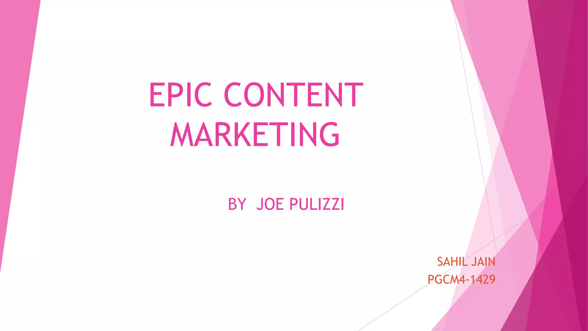 EPIC CONTENT MARKETING | PPTX