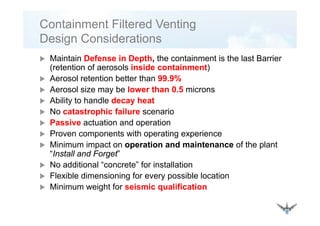 Containment Filtered Venting - A new approach | PDF