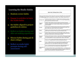 Scaffolding "Studio Thinking" Strategies in the Urban High School Art ...