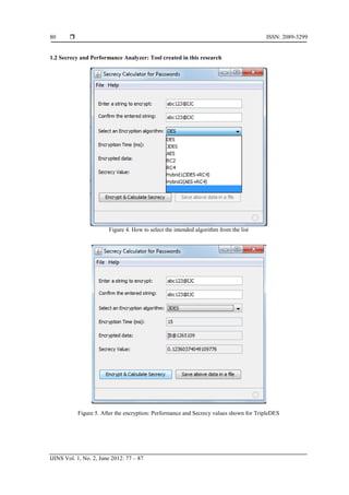 Secrecy and Performance Analysis of Symmetric Key Encryption Algorithms | PDF