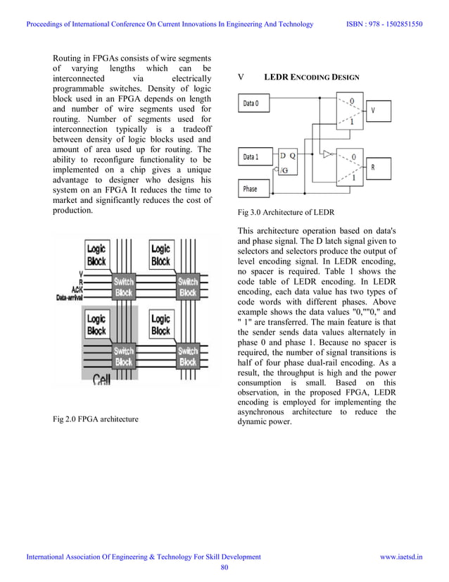Iaetsd a design of fpga with ledr encoding and | PDF
