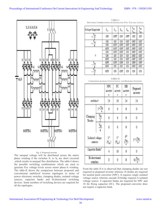 Iaetsd a new multilevel inverter topology for four | PDF