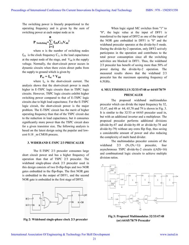 Iaetsd design of a low power multiband clock distribution circuit | PDF
