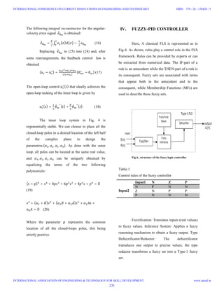 Iaetsd design of a robust fuzzy logic controller for a single-link flexible manipulator | PDF