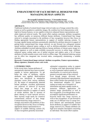Iaetsd enhancement of face retrival desigend for | PDF