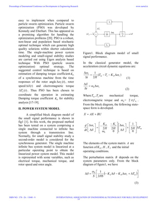 Iaetsd estimation of damping torque for small-signal | PDF