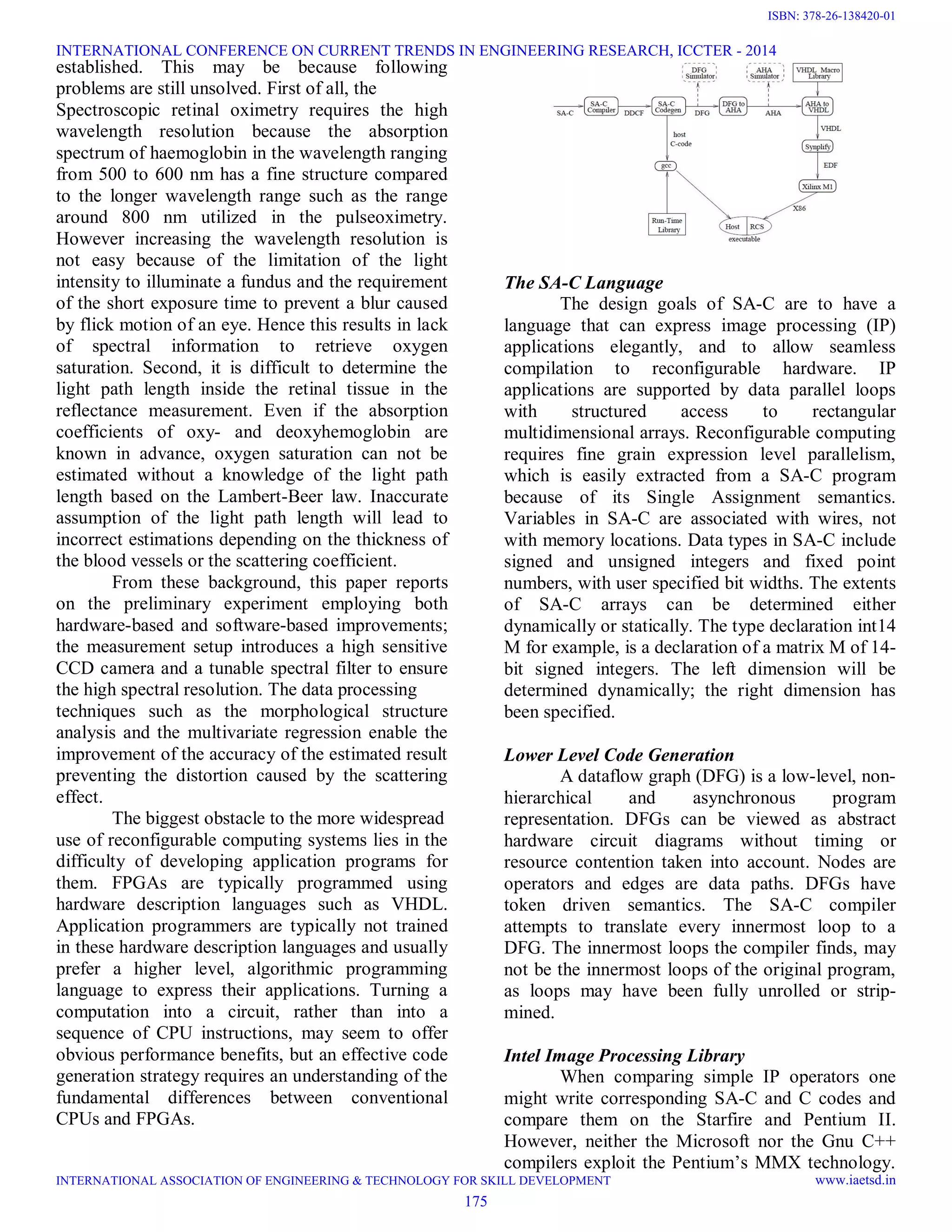 Iaetsd fpga based retinal blood oxygen saturation mapping using | PDF | Eye and Vision ...