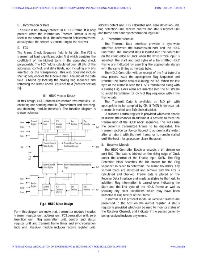 Iaetsd implementation of hdlc protocol using verilog | PDF | Computer Networking | Computing
