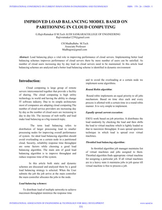 Iaetsd improved load balancing model based on | PDF