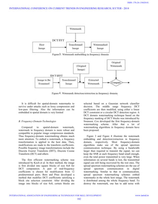 Iaetsd literature review on generic lossless visible watermarking & | PDF