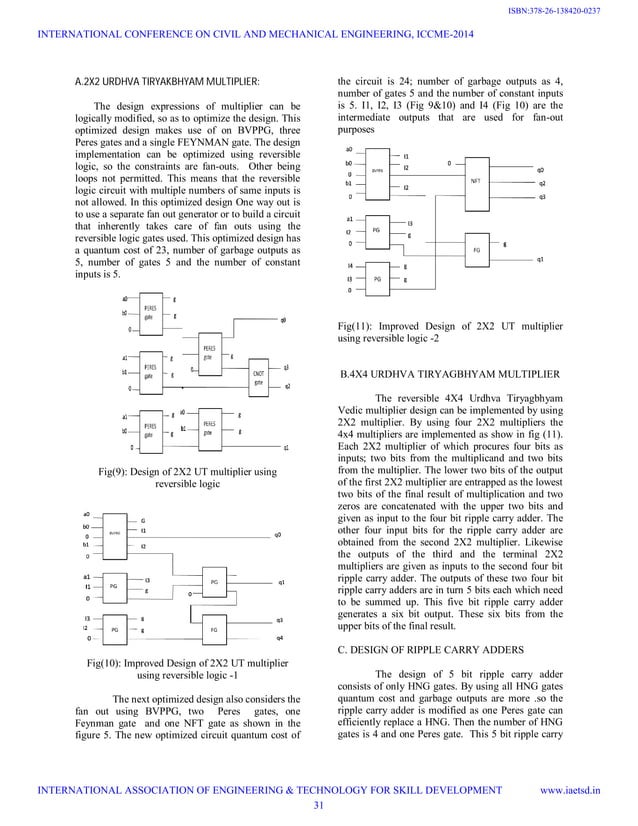 Iaetsd low power high speed vedic multiplier using reversible | PDF | Programming Languages ...