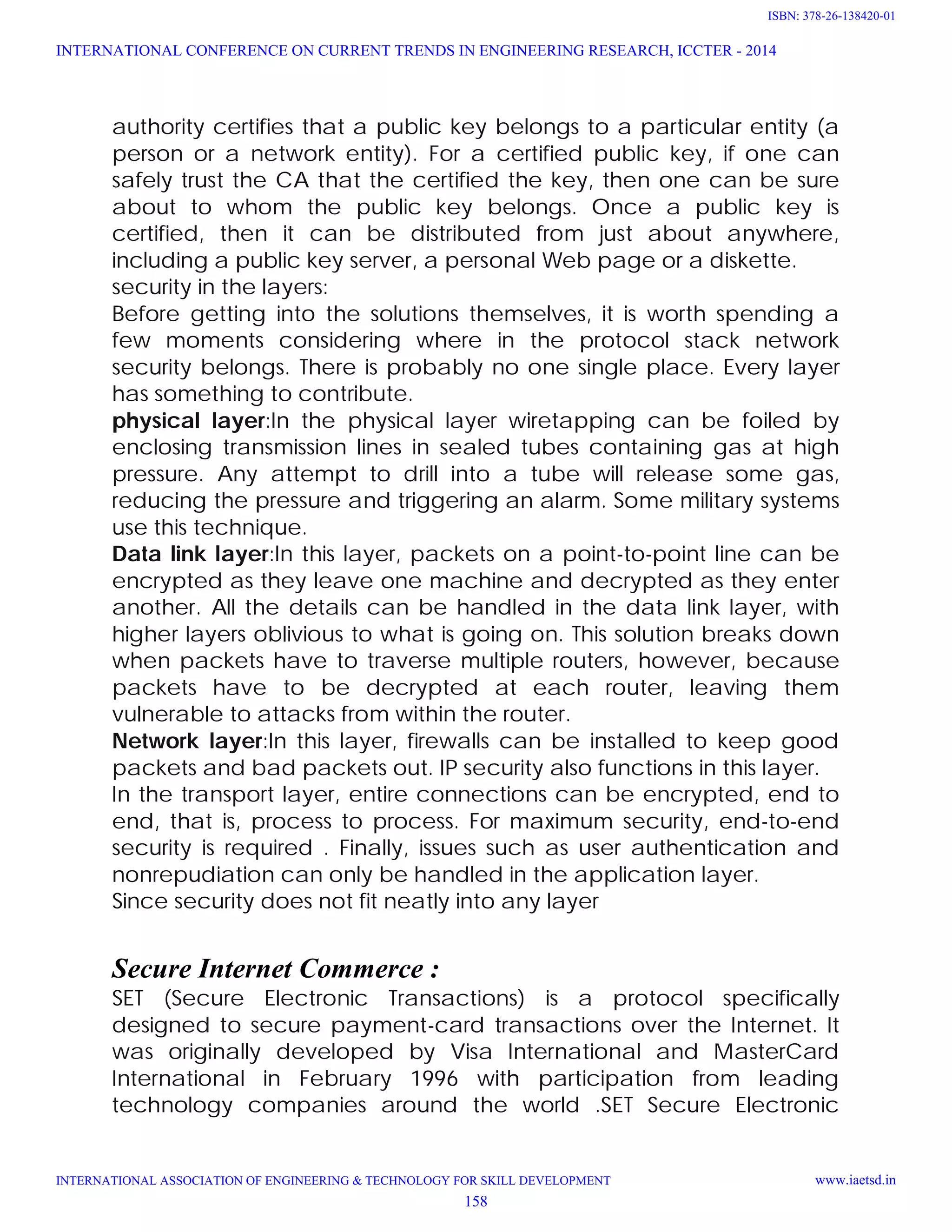 Iaetsd network security and | PDF