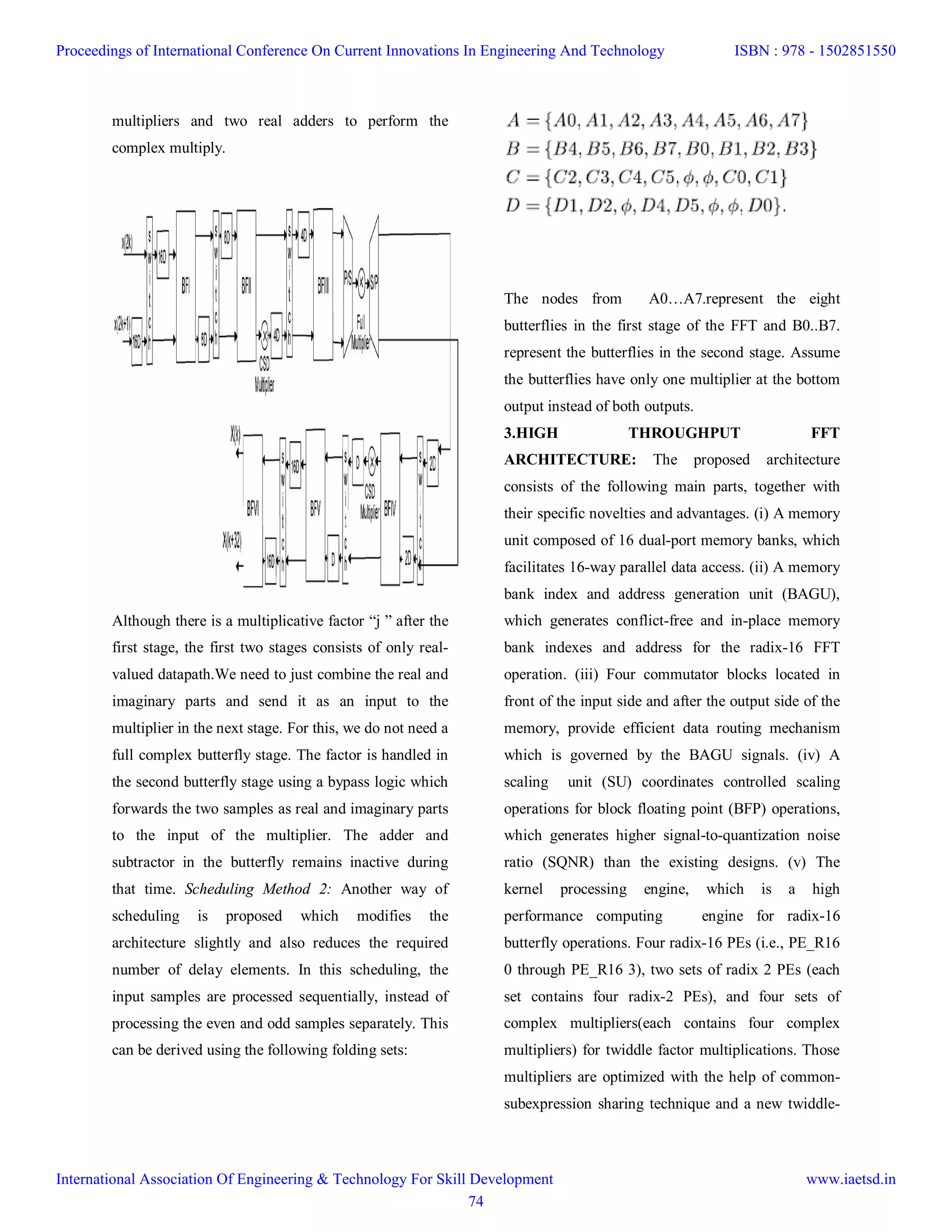 Iaetsd pipelined parallel fft architecture through folding ... Iaetsd pipelined parallel fft architecture through folding ...