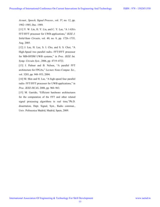 Iaetsd pipelined parallel fft architecture through folding transformation | PDF