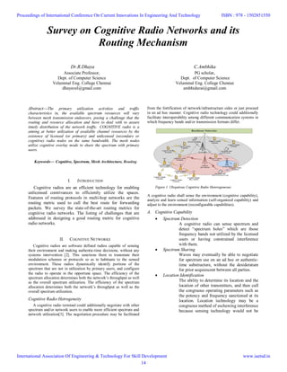 Iaetsd survey on cognitive radio networks and its | PDF