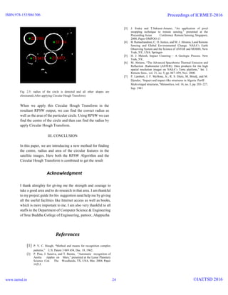 Iaetsd an enhanced circular detection technique rpsw using circular hough transform | PDF