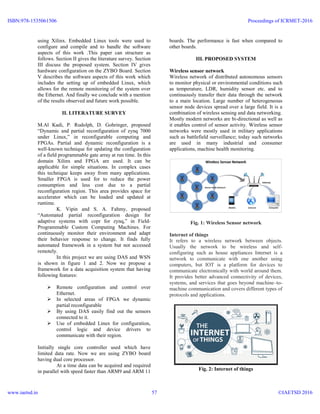 Iaetsd flexible and reconfigurable soc for sensor network under zynq processor | PDF