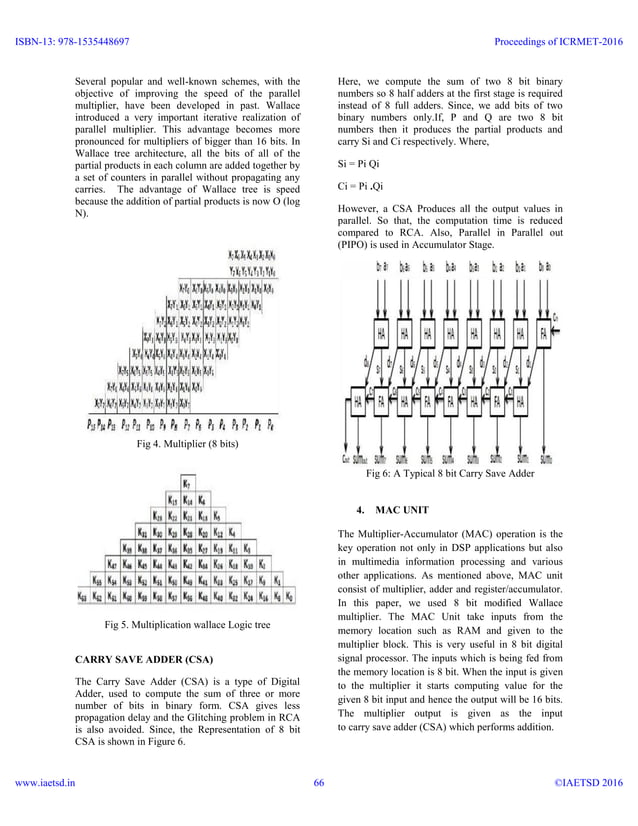 Iaetsd mac using compressor based multiplier and carry save adder | PDF