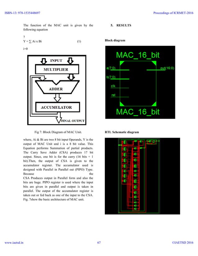 Iaetsd mac using compressor based multiplier and carry save adder | PDF