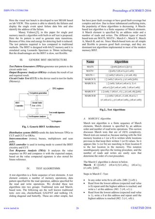 Iaetsd march c algorithm for embedded memories in fpga | PDF