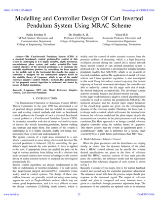 Iaetsd modelling and controller design of cart inverted pendulum system using mrac scheme | PDF