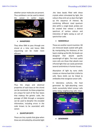 Iaetsd nano robotics in cancer | PDF