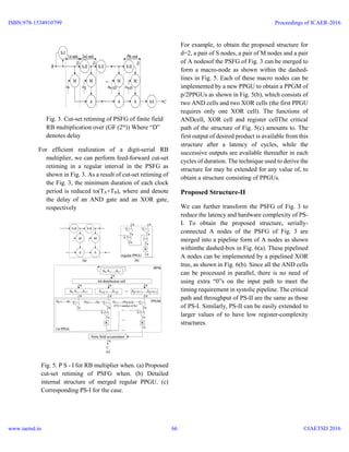 Iaetsd vlsi design of high throughput finite field multiplier using redundant basis | PDF