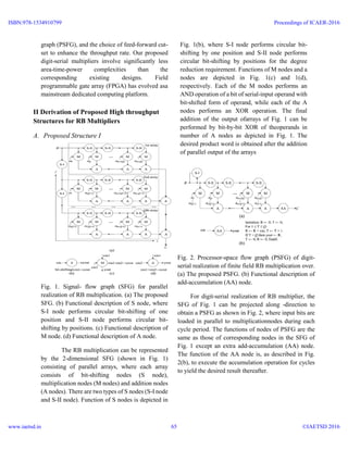 Iaetsd vlsi design of high throughput finite field multiplier using redundant basis | PDF