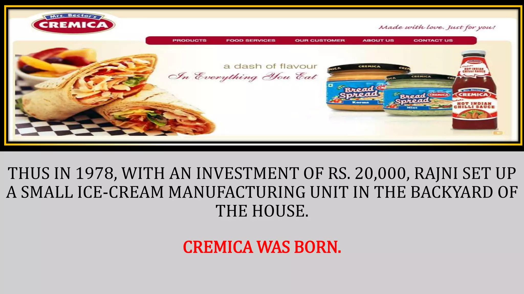 Mrs.Rajni Bector- founder of Cremica | PPTX
