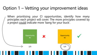 Creating guiding principles for your improvement projects | PPT