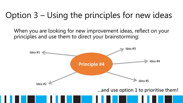Creating guiding principles for your improvement projects | PPT