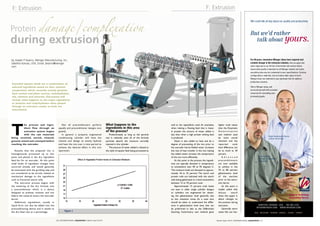 Protein damage/complexation during extrusion | PDF | Chemistry | Science