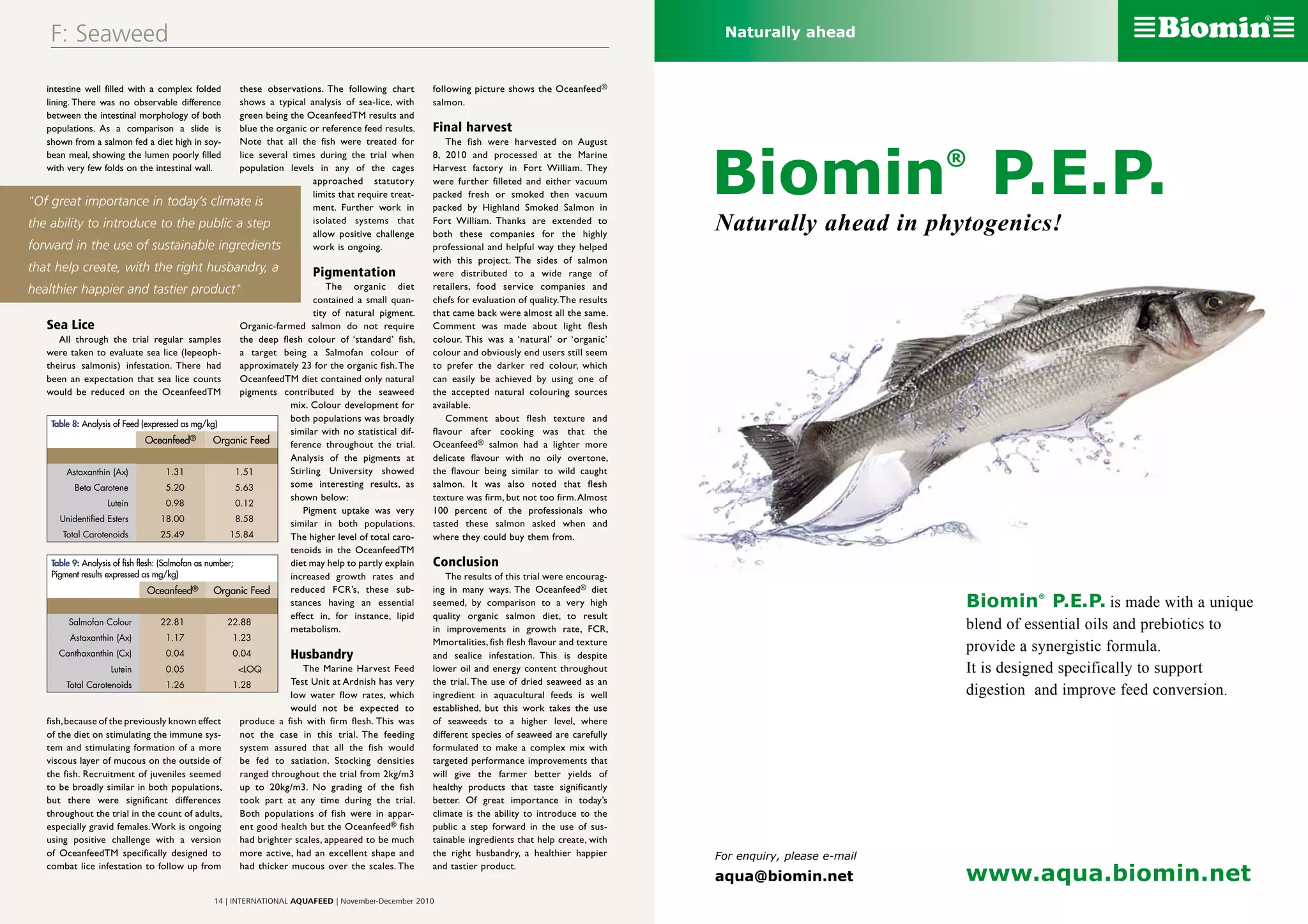 Seaweeds as Ingredients in Aquatic Feeds | PDF