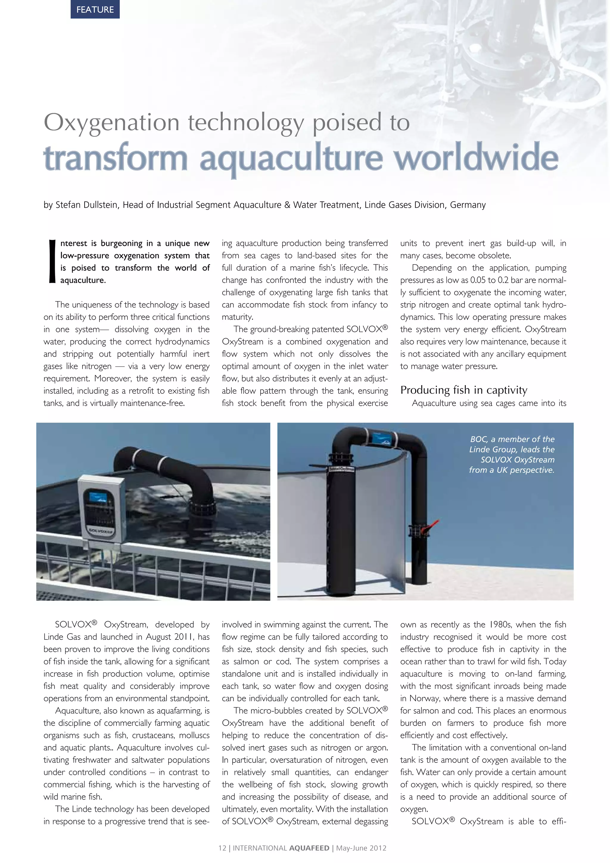 Oxygenation technology poised to transform aquaculture worldwide | PDF