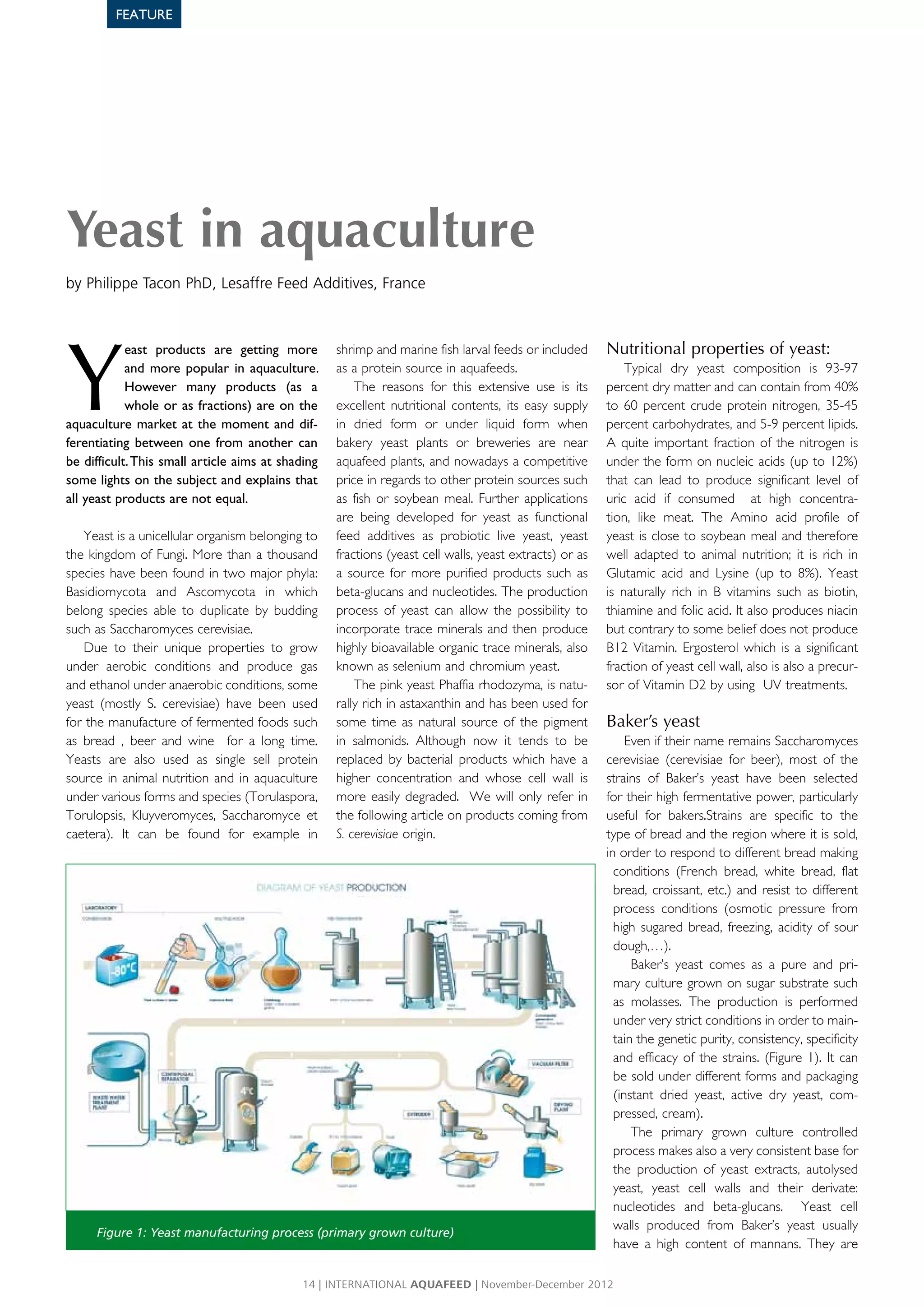 Yeast in aquaculture | PDF