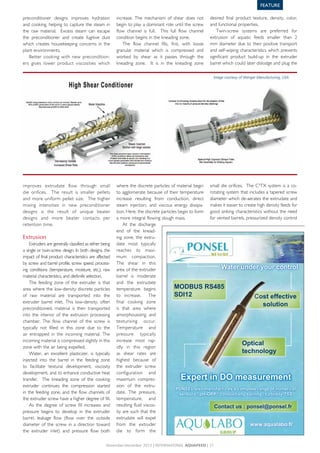 Extrusion technology for the production of micro-aquatic feeds and ...