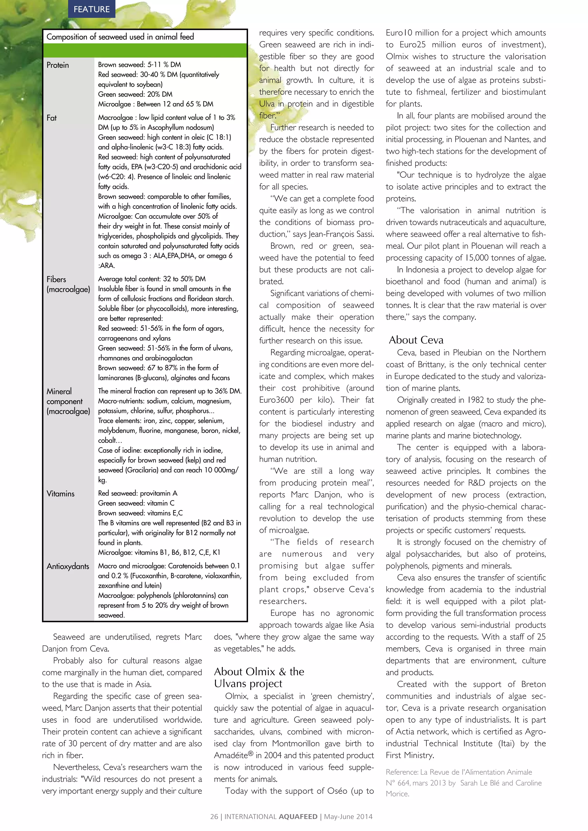 Algae and animal nutrition | PDF | Zoos & Aquariums | Attractions