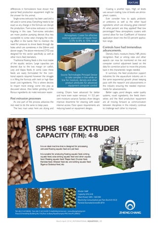 Evolution in Extrusion of Aquatic Feeds | PDF